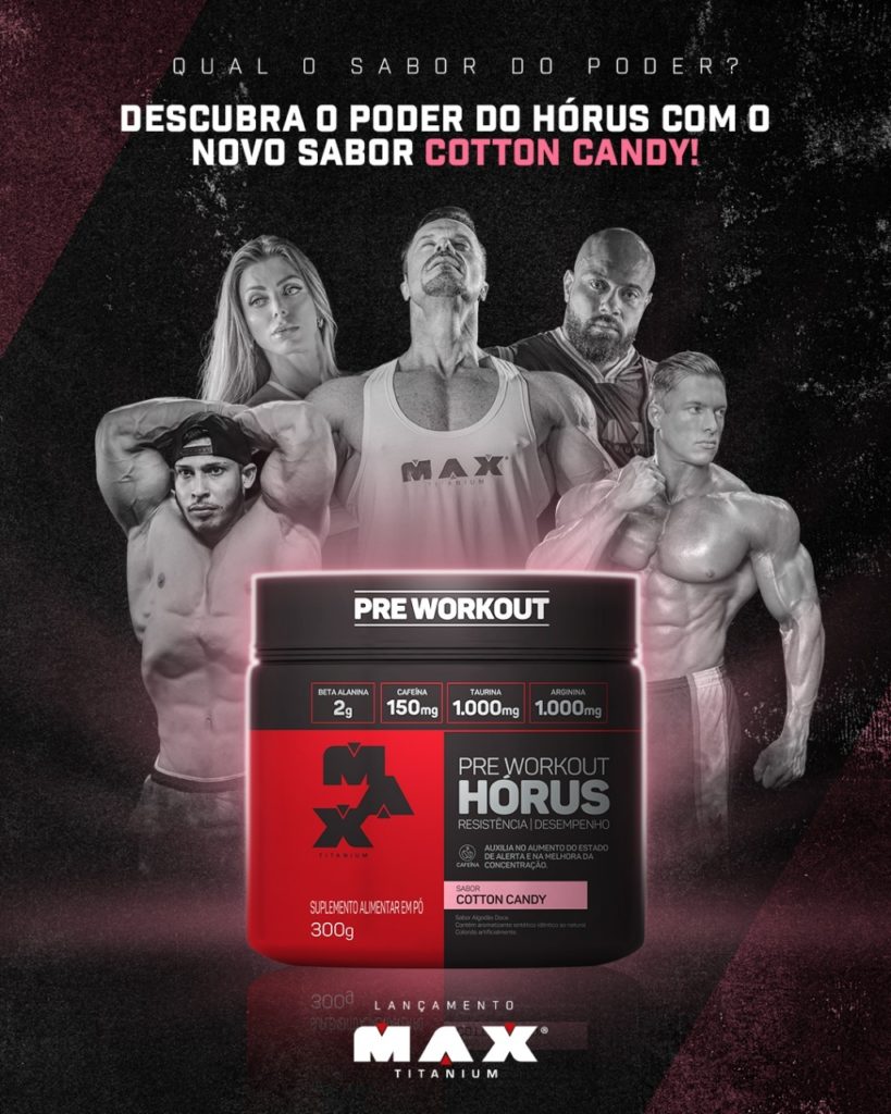 MAX Titanium lança novo sabor do seu pré-treino líder de mercado